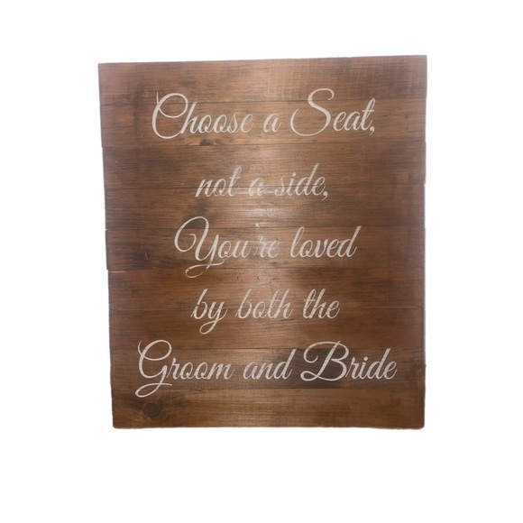 Hand Crafted | Art | Wedding Wood Rustic Sign Pick A Side 8 X 16 ...